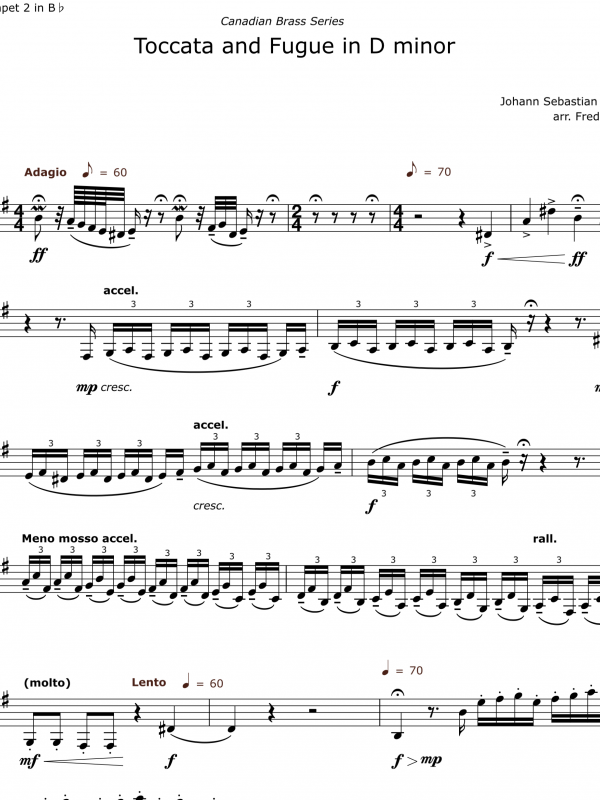 Toccata and Fugue in D minor - BACH, Johann Sebastian - BlackBinder