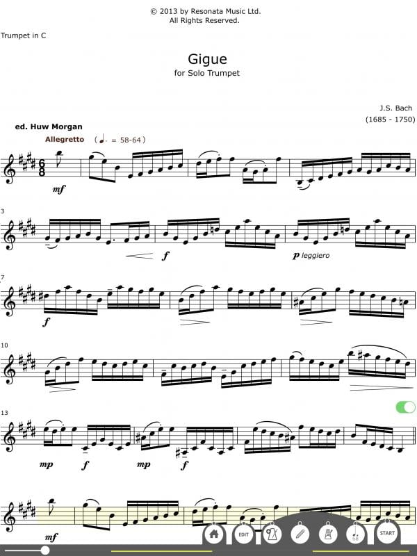 Gigue - BACH, Johann Sebastian - BlackBinder